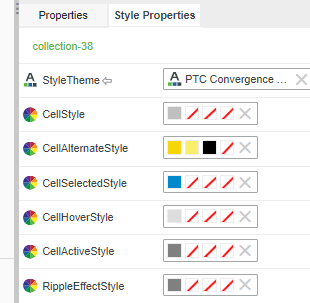 Solved: color for alternate cell in Collection widget (TWX... - PTC Community