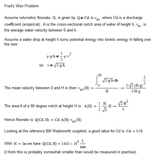 Solved: A water flow problem - PTC Community