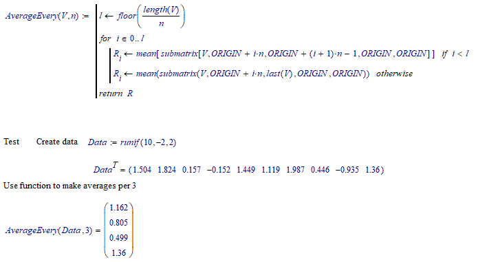 Solved Averaging Certain Rows In A Vector Ptc Community