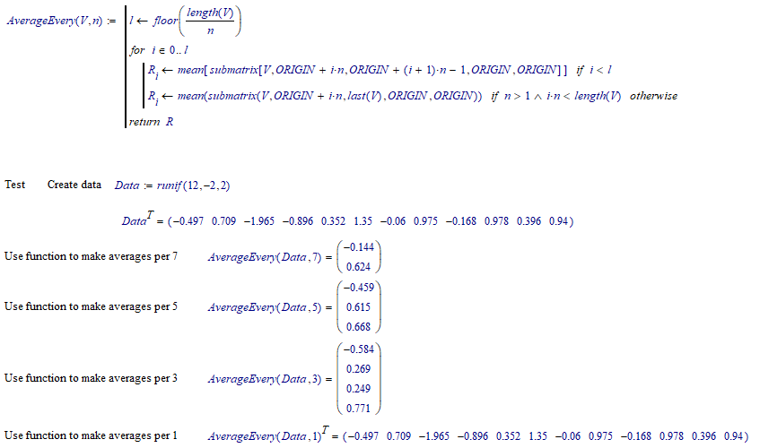 Solved Averaging Certain Rows In A Vector Ptc Community