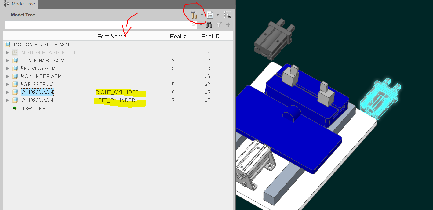 Solved Different Names Under Model Tree For Same Assembly Ptc