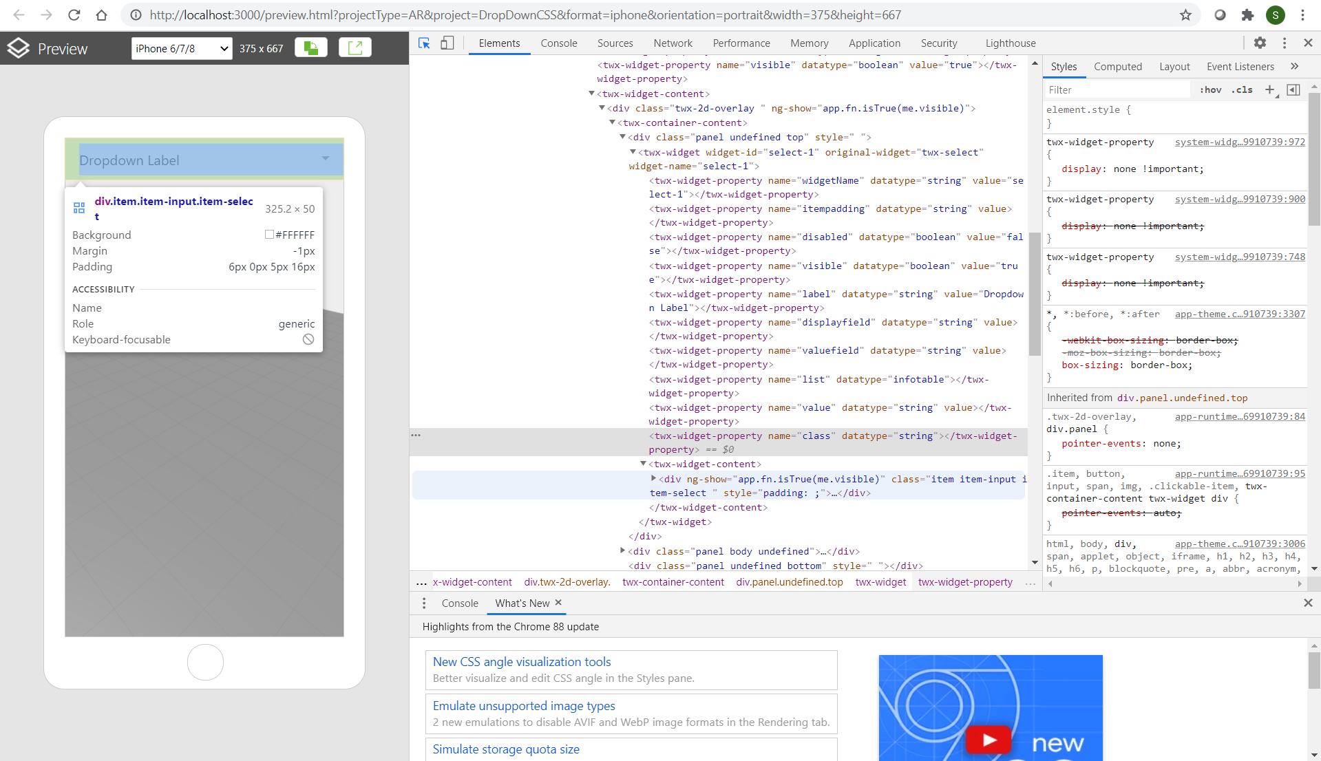 Style dropdown menu with CSS - PTC Community