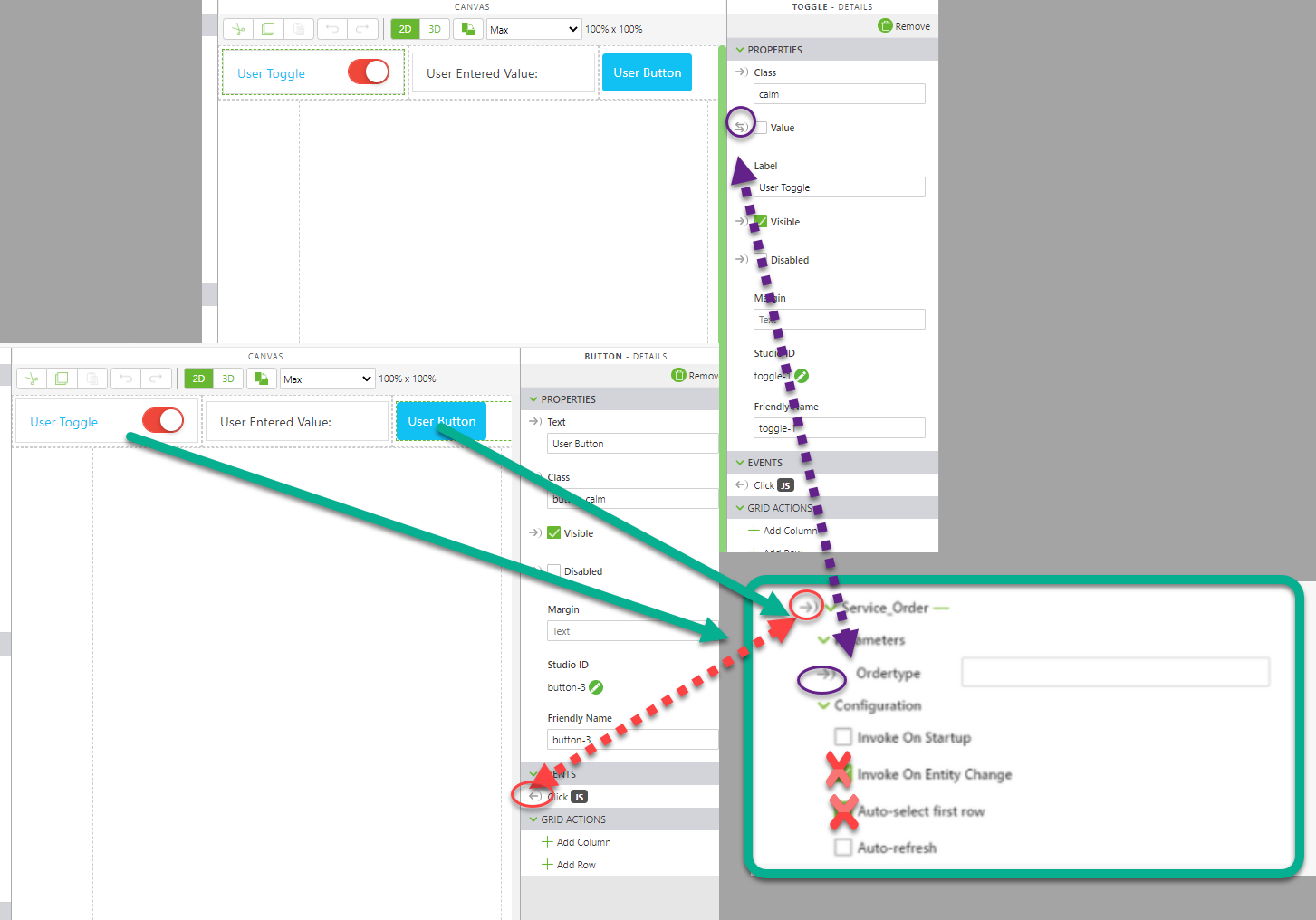 Solved: Changing Service parameter with buttons - PTC Community
