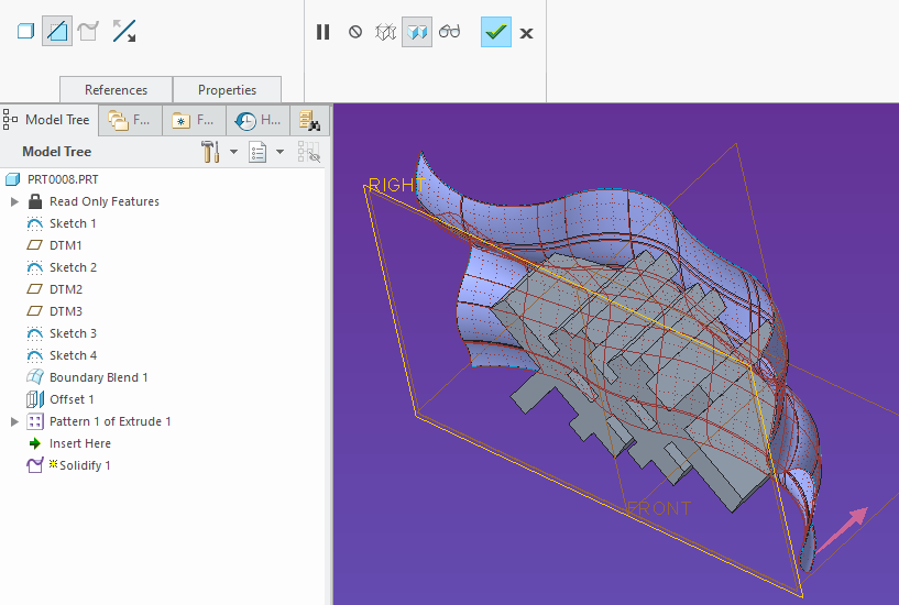 Solved Extruding Up To Multiple Surfaces Ptc Community