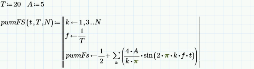 Creating a pulse train out of fourier transform - PTC Community