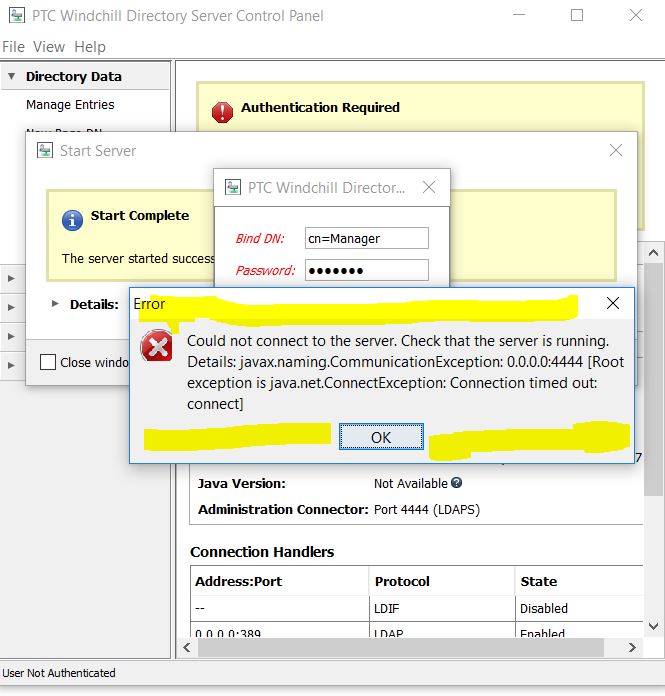 Error While Starting Control Pannel Ptc Community 