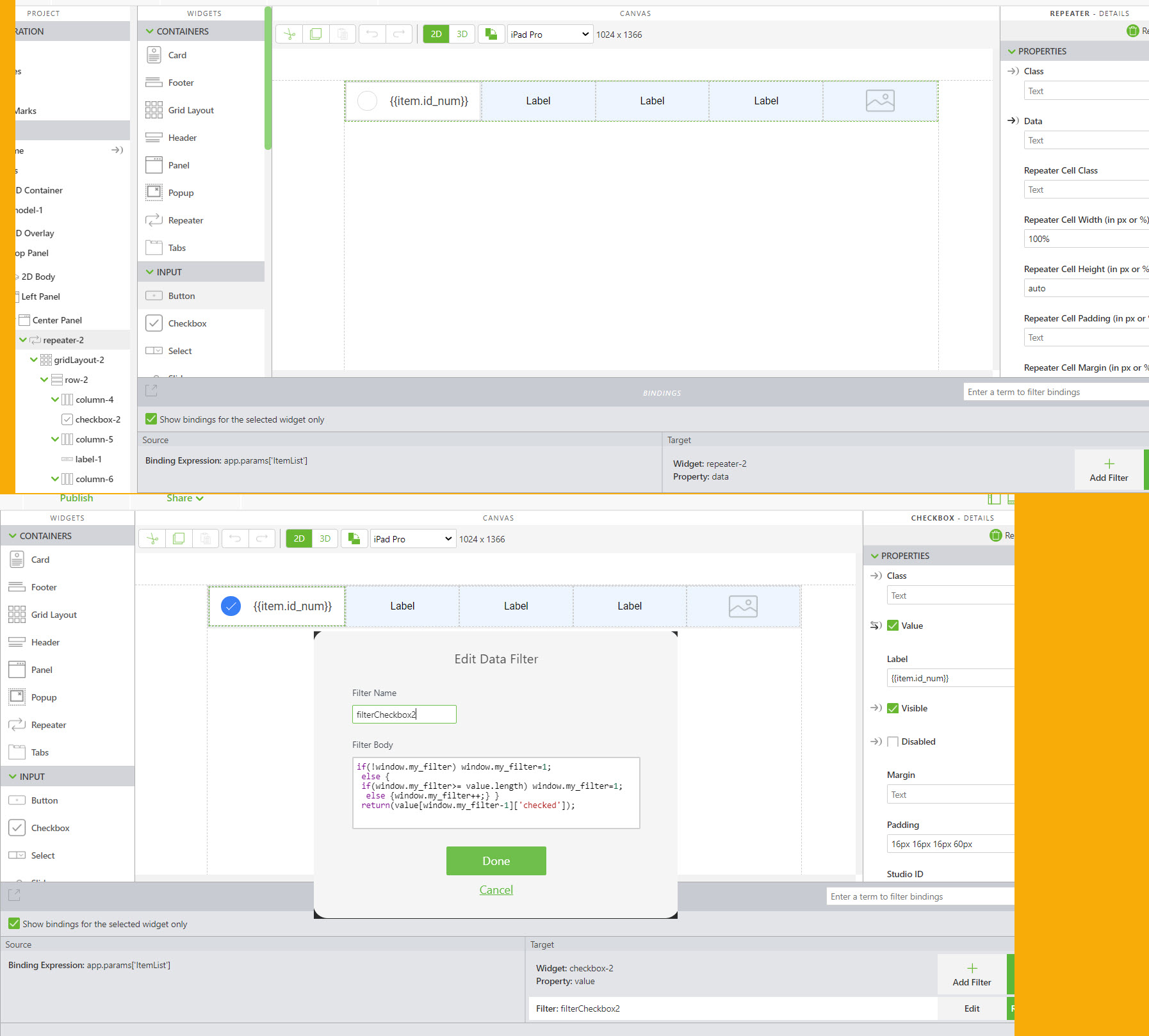 Solved: Repeater widget without ThingWorx connection. - PTC Community