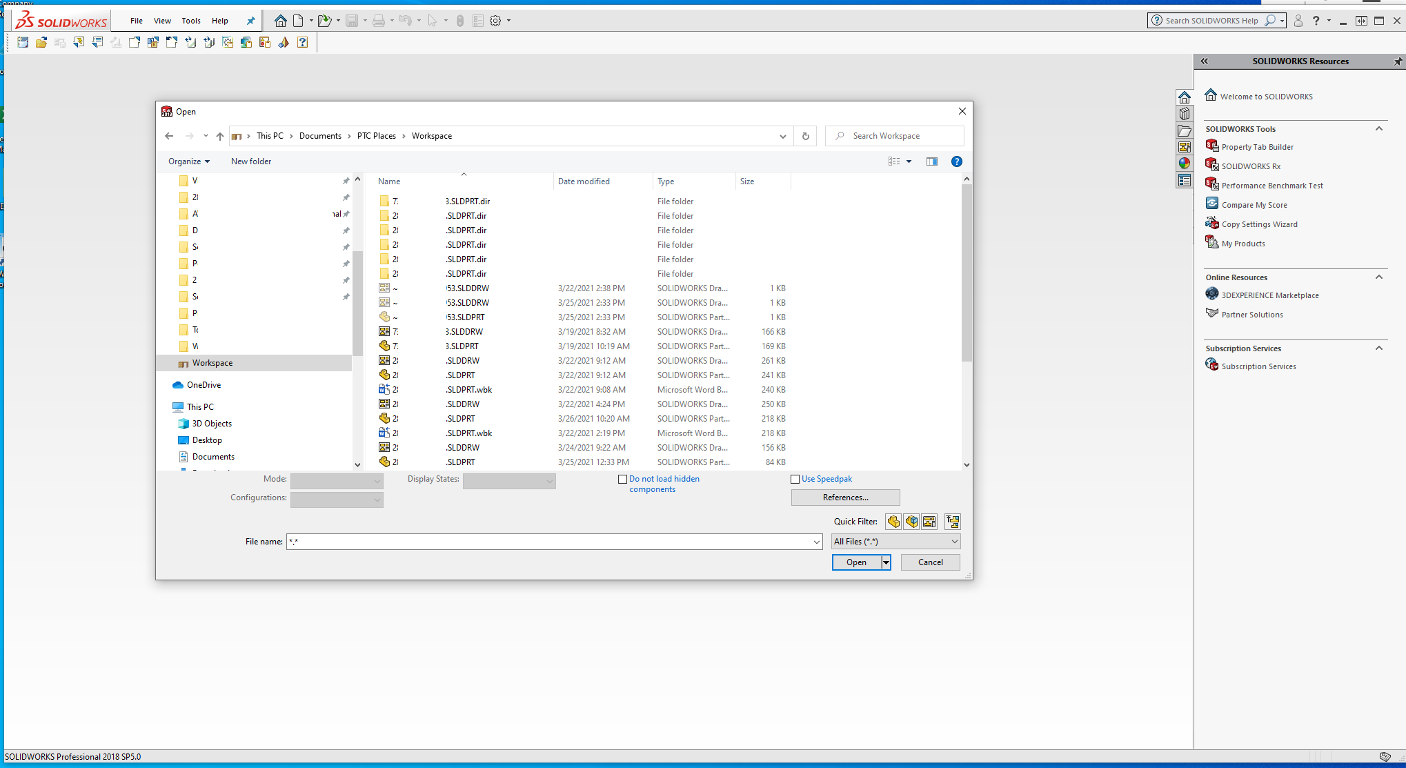 Solved: Unable to open/see Creo files in Solidworks using ... - PTC Community