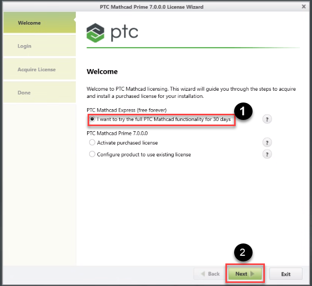 How to Acquire 30 days License for Mathcad Prime 7... - PTC Community