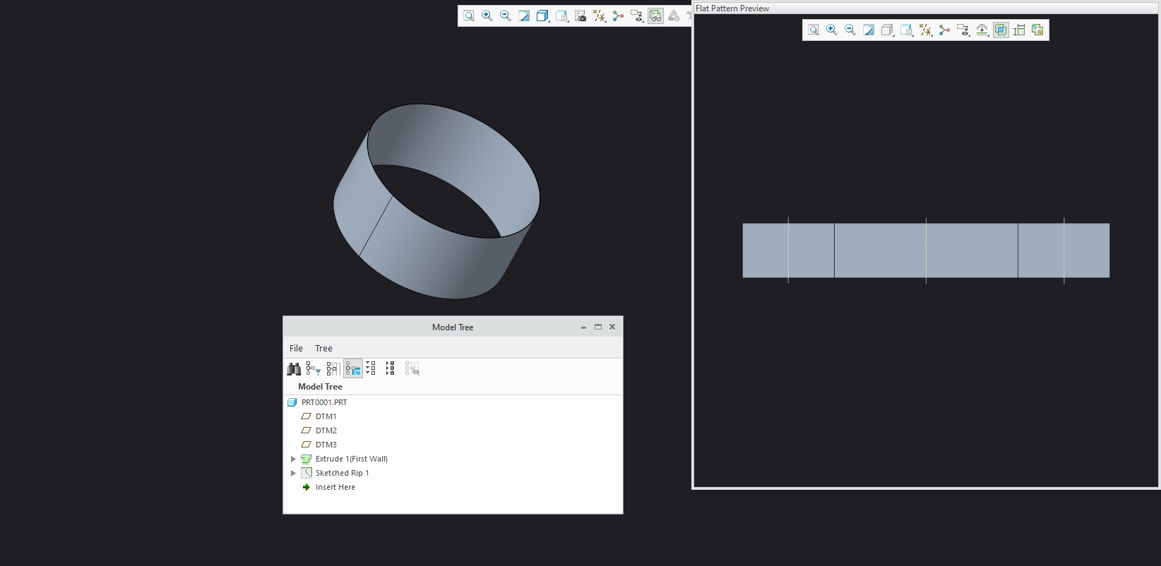 Total Unroll Cross-Section (un-fold along an arc) - PTC Community