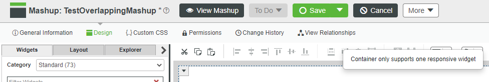 Solved Overlapping Widgets Container Supports Only One Ptc
