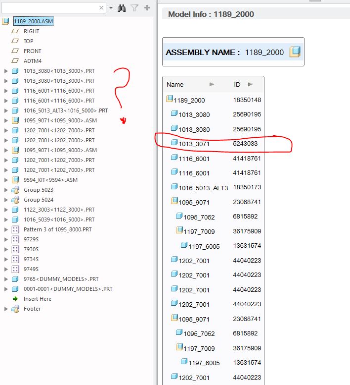 Solved: Missing instance in assembly file - PTC Community