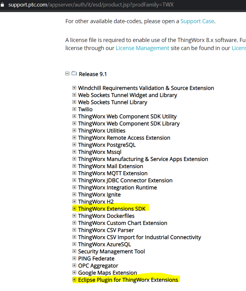 Solved: Thingworx Eclipse Plugin & Extension SDK - PTC Community