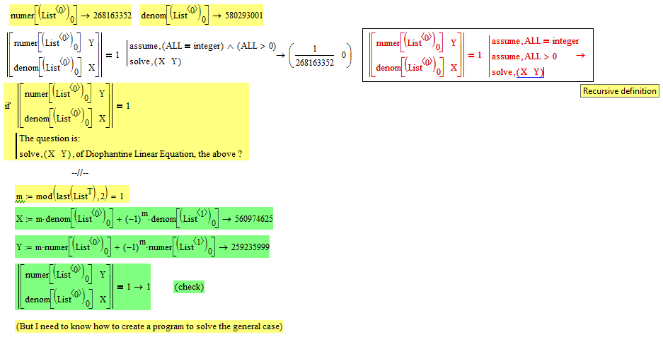 Diophantine Linear Equation ? - PTC Community