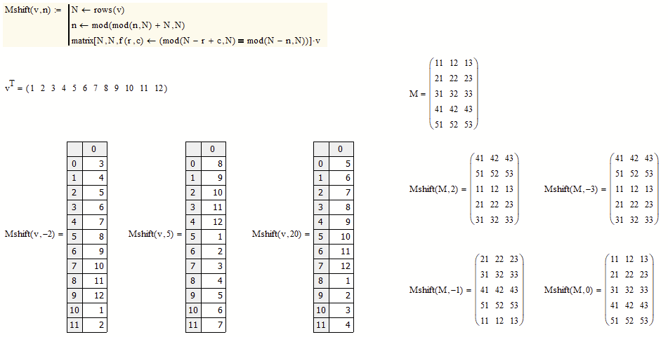 Shift values in matrix - PTC Community
