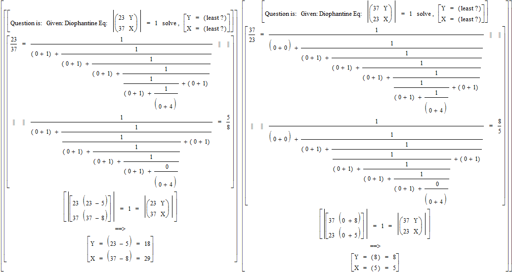Diophantine Linear Equation ? - PTC Community
