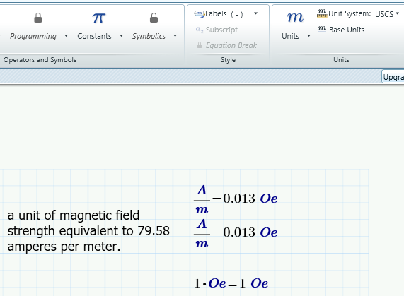 Mathcad Prime unit system - PTC Community