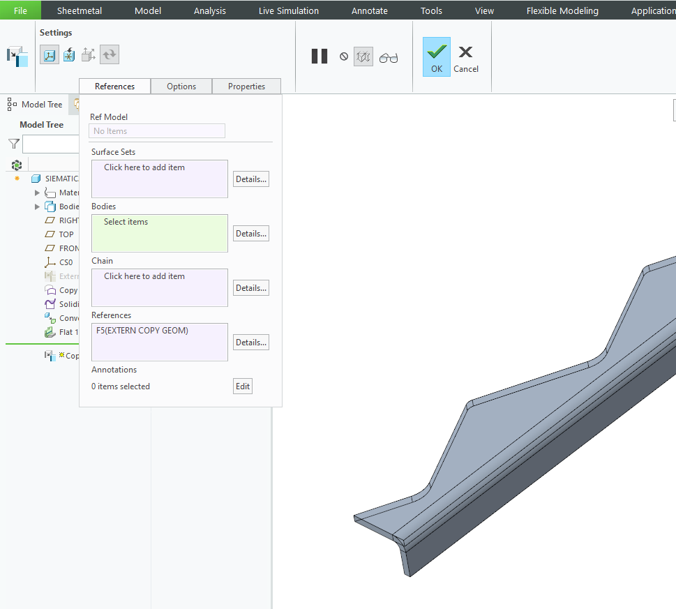 copy geometry bodies - PTC Community
