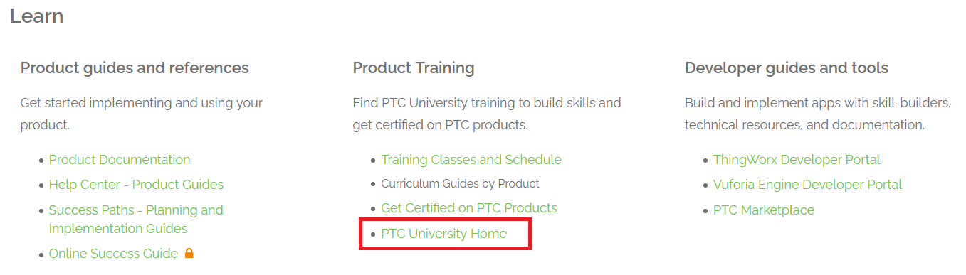 Solved: PTC University Address??? - PTC Community