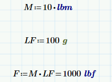 Swap between lbf and lbm - PTC Community