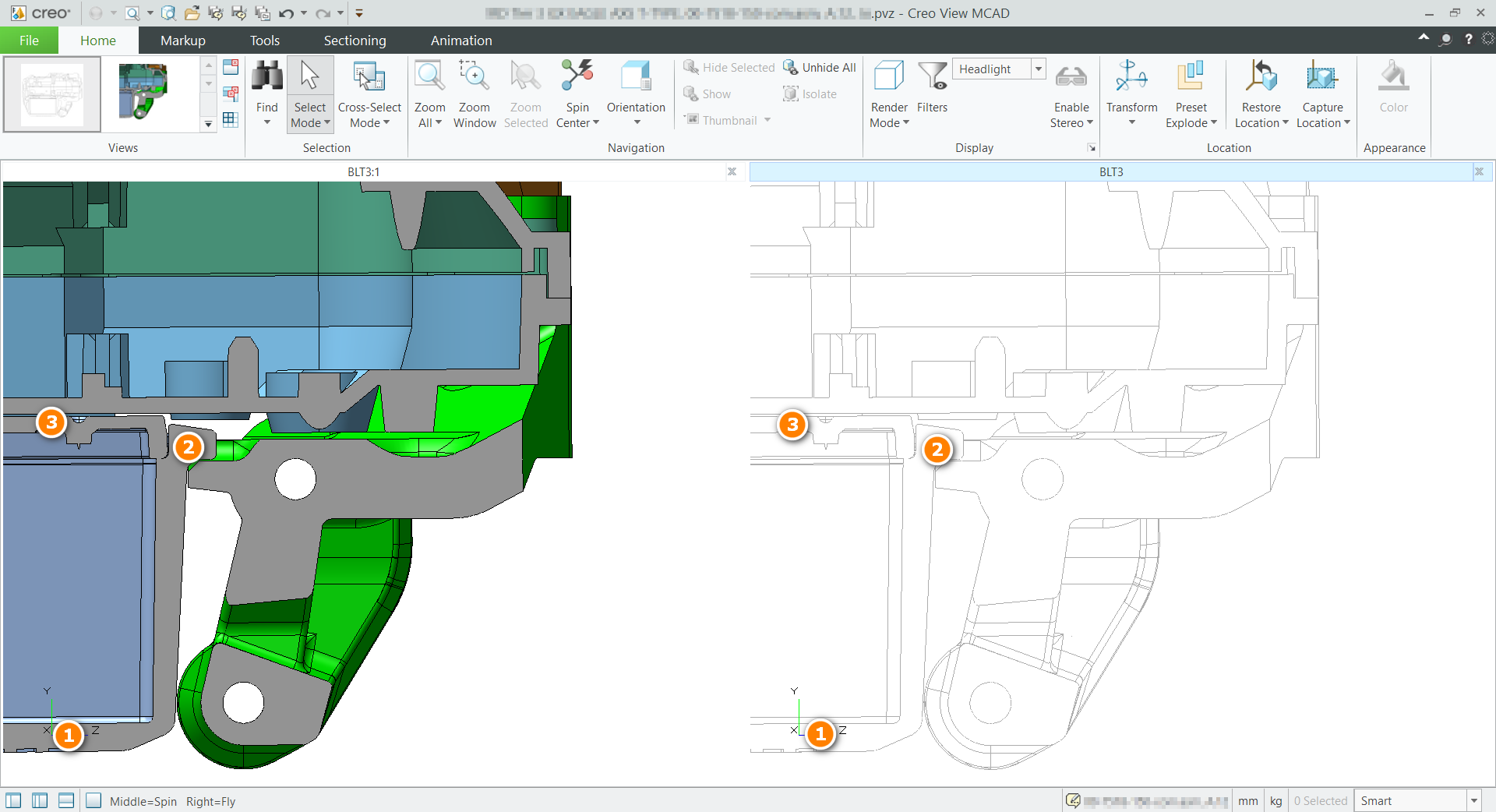 Creo View: Vector export (PDF, CGM) of section vie... - PTC Community
