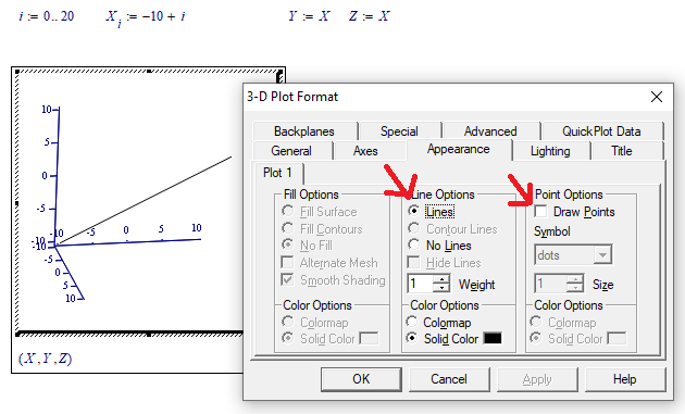 Plot a line in 3D graph (Matchcad 15) - PTC Community