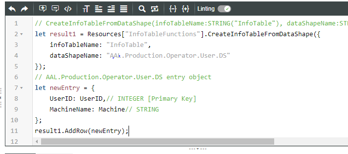 Create infotable from Datashape doesn't work with ... - PTC Community