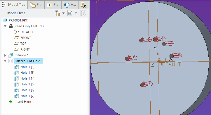 multiple axis pattern angles for a target feature - PTC Community