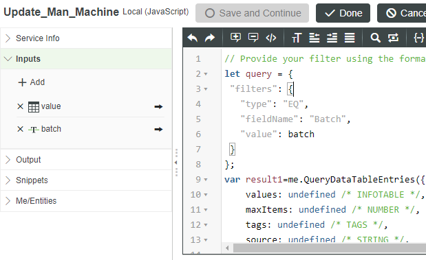 Solved: Update infotable rows thingworx 9.1.0 - PTC Community