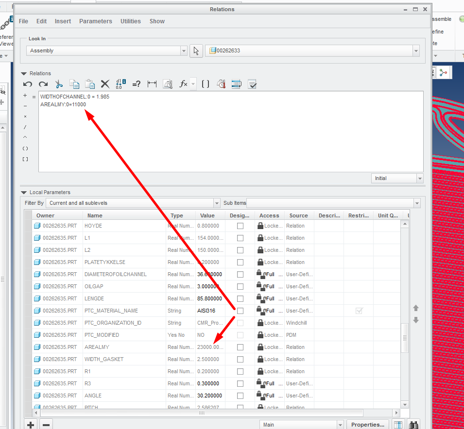 Assembly parameter to set a part parameteres - PTC Community