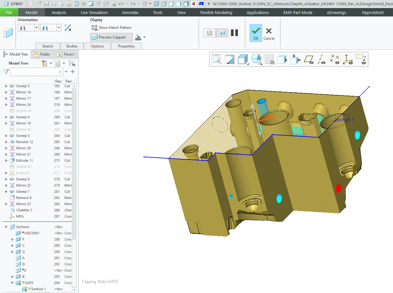 3d Section in Creo 7 doesnt work correctly - PTC Community