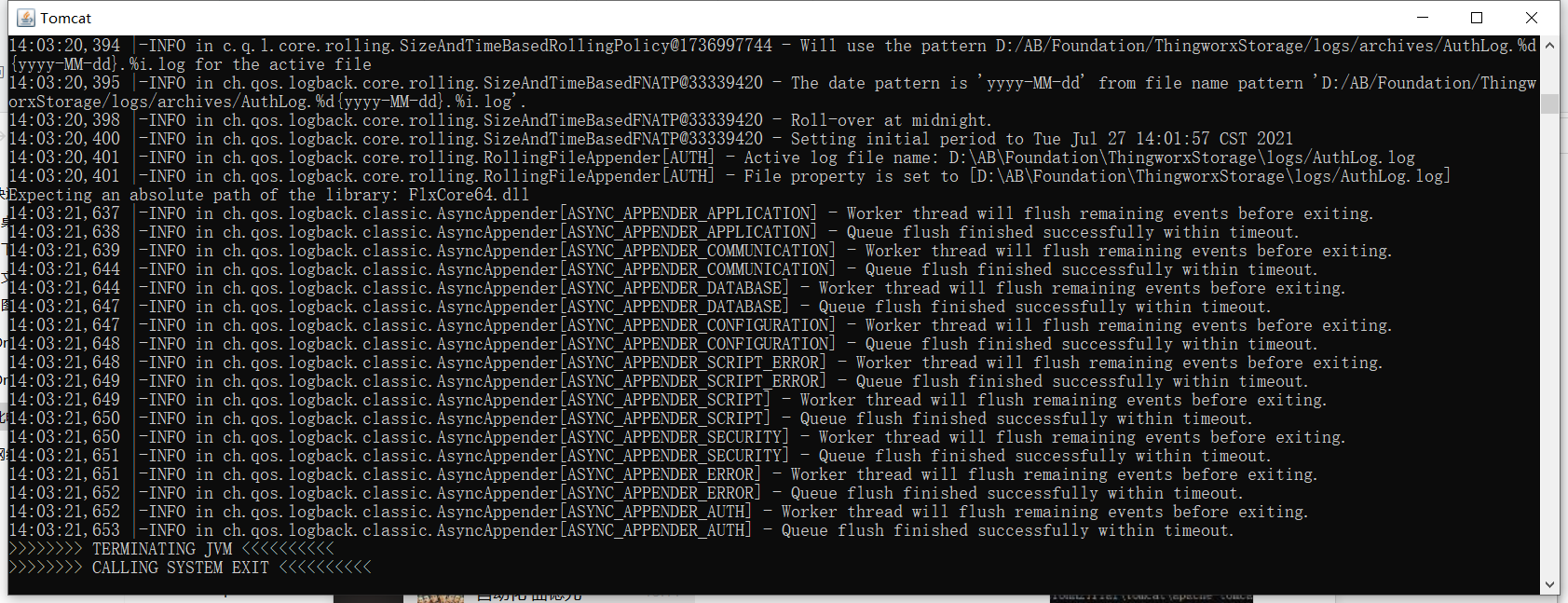 Thingworx Foundation 920 Install Error Ptc Community 