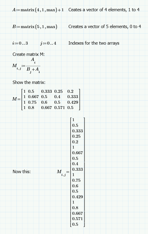 Solved: Prime 7 swapping row and column order from Mathcad... - PTC Community