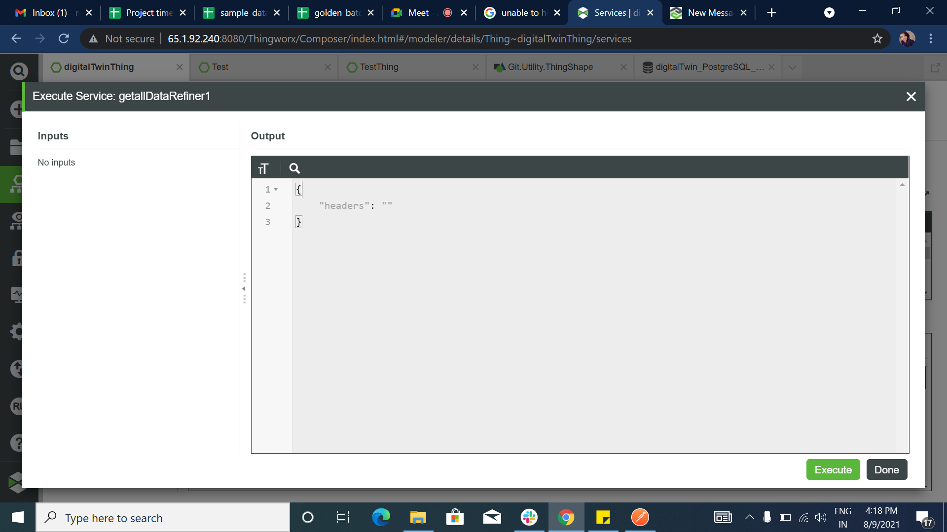 Solved: error executing getjson() service - PTC Community