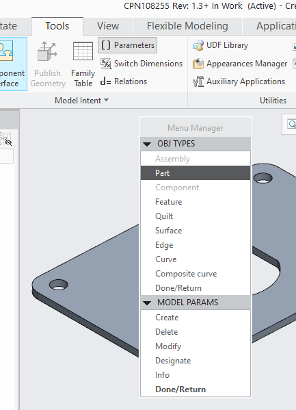 Adding Parameters To Existing Parts Ptc Community