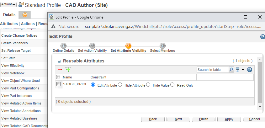 Solved Way To Limit Edit Access Of An Attribute To A Spec Ptc