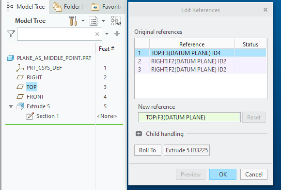 Use a plane as a middle point? - PTC Community