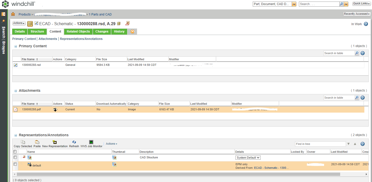 Solved: View secondary content as a Drawing with OOTB Navi... - PTC Community