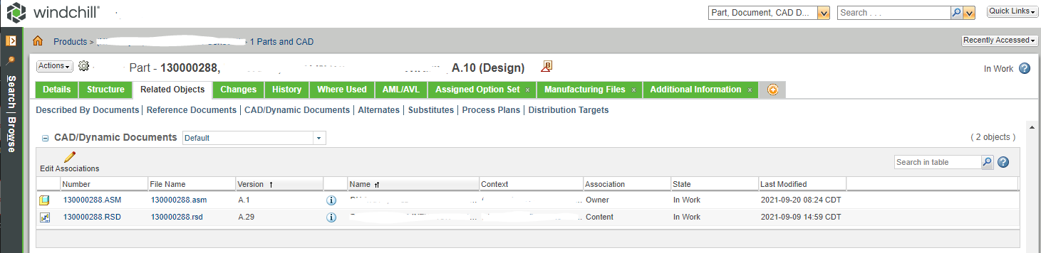 Solved: View secondary content as a Drawing with OOTB Navi... - PTC Community