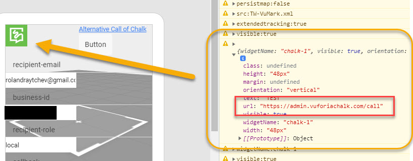 (Vuforia Studio) Chalk widget making direct call - PTC Community