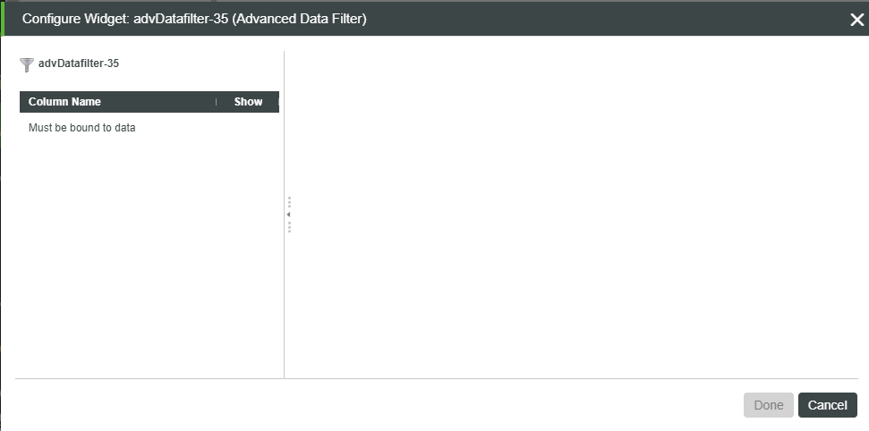 Solved Advanced Data Filter Widget Configure Data Filte Ptc