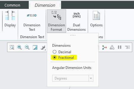 Solved: Model dimensions rounding to nearest fraction - PTC Community