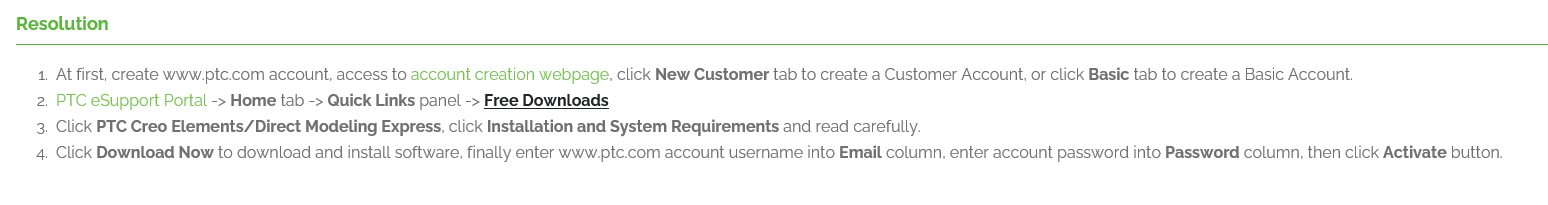 Solved: Create PTC Account to using creo direct express - PTC Community