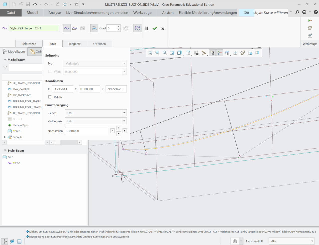 Solved Using Points To Reference G3 Continuity Curves Cr Ptc Community