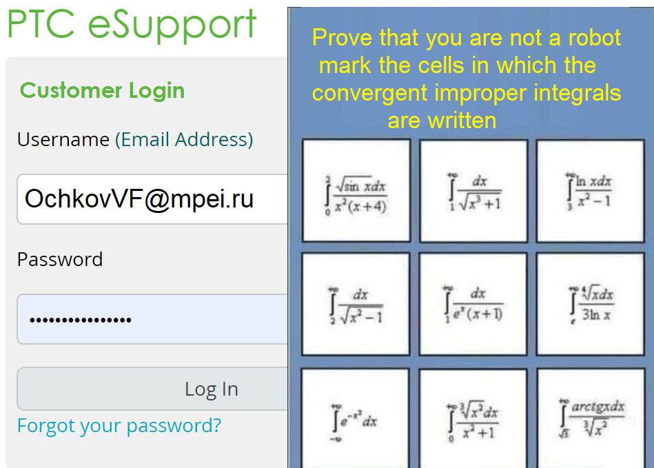 Login to the PTC website in Russia - PTC Community