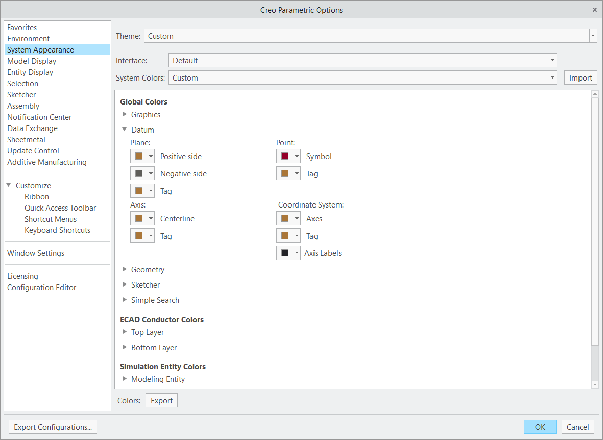 Solved: Plane settings: Colour and visibility - PTC Community