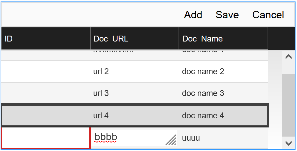 Solved Advanced Grid Add Does Not Work Ptc Community