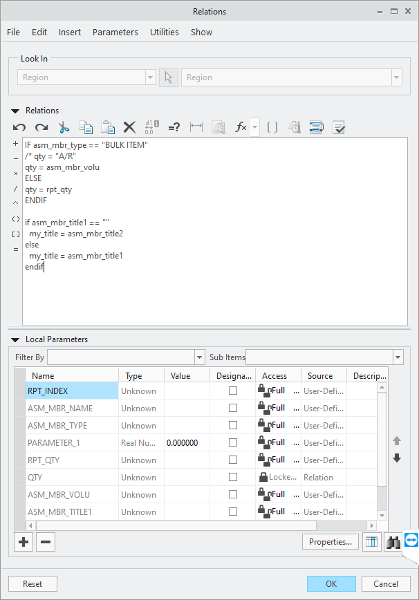 Solved: Repeat Region Relations - PTC Community