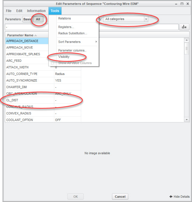 missing parameters and visibility option in the to... - PTC Community