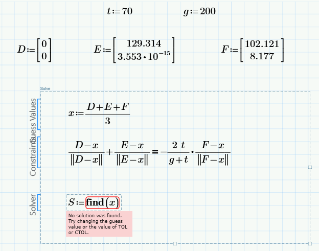Solved Root Finding Of Vector Function Using Find Ptc Community